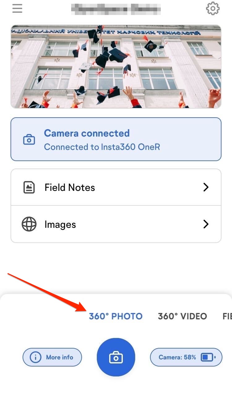 Taking a capture: Manual 360 Photos – OpenSpace Help Center