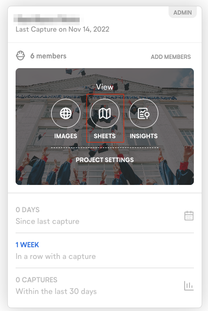 Viewing your Captures - Sheet View – OpenSpace Help Center