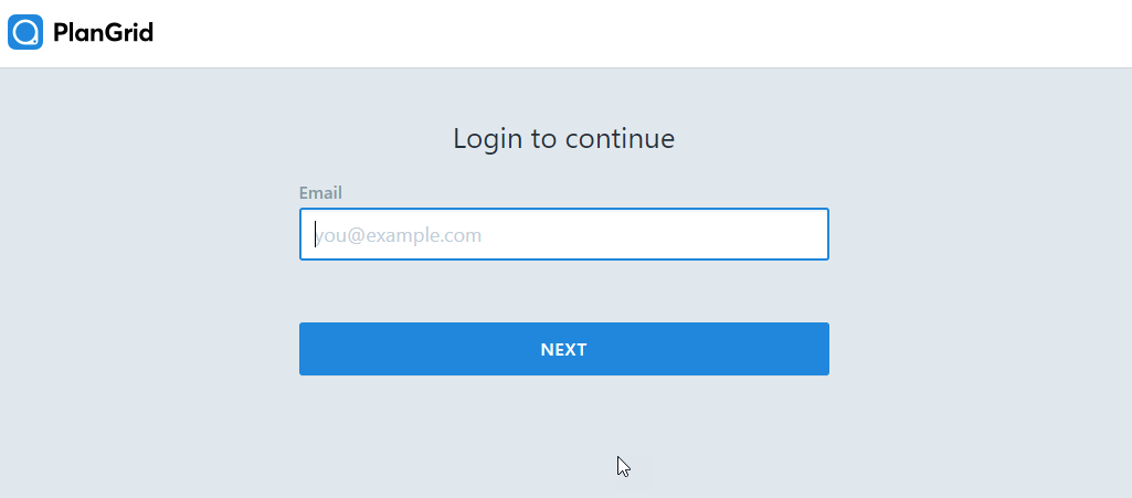 Sign in with PlanGrid – OpenSpace Help Center