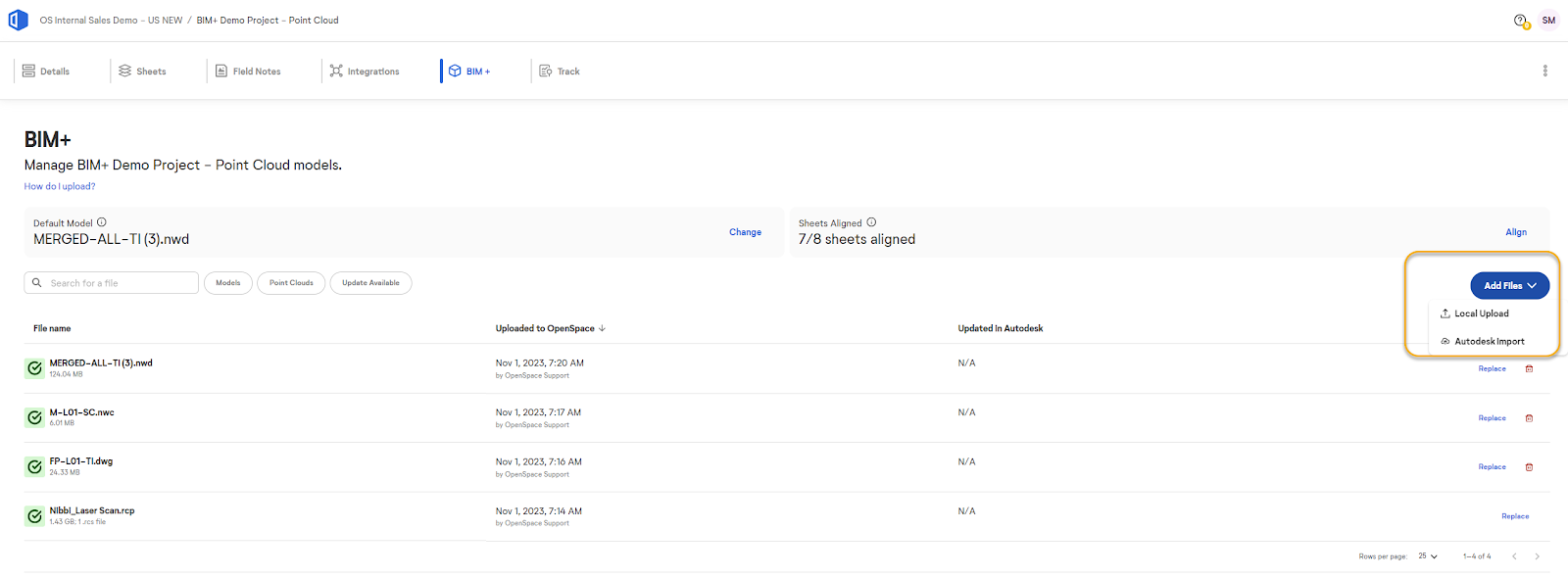 Multiple Models – OpenSpace Help Center