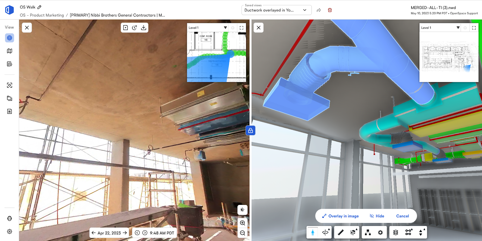 BIM Element Overlay – OpenSpace-Hilfezentrum