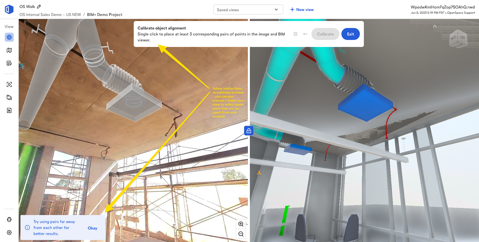 BIM Element Overlay – OpenSpace-Hilfezentrum