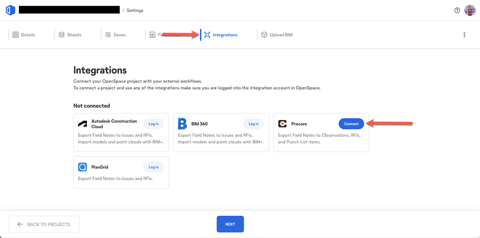 Enable Procore Two-Way Sync Integration – OpenSpace Help Center