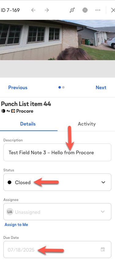 Editing Field Notes With Two-way Sync to Procore Punch List – OpenSpace ...