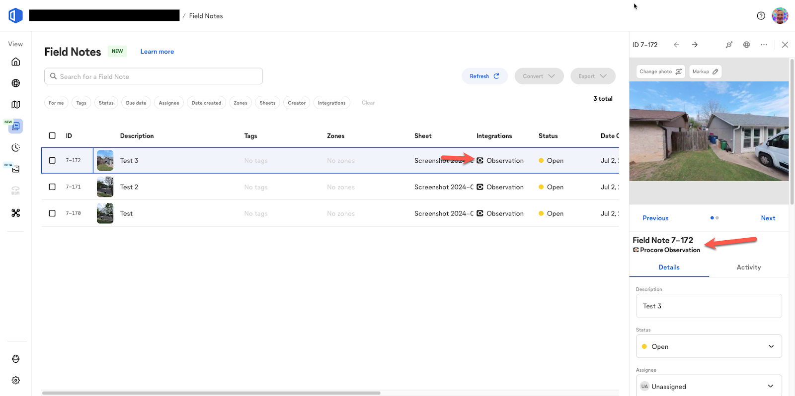 Het bewerken van field notes met tweezijdige synchronisatie naar ...