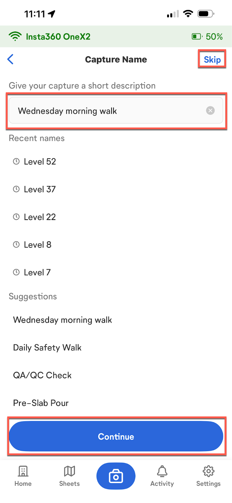 Taking a capture: 360 Video – OpenSpace Help Center